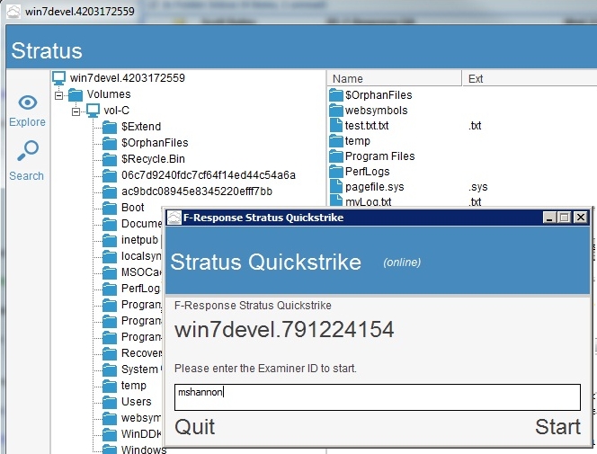 F-Response Stratus and Quickstrike