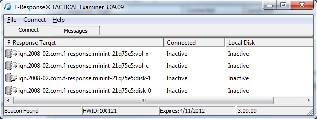 Your F-Response TACTICAL booting Windows FE?